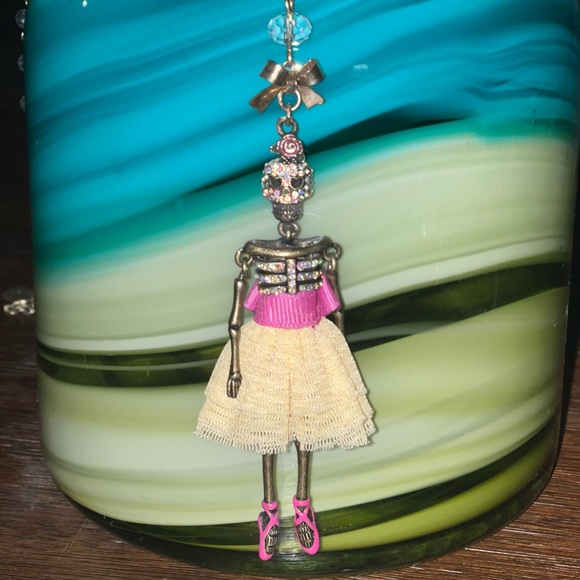 Betsey Johnson | Jewelry | Betsy Johnson Skeleton Ballerina Rhinestone ...